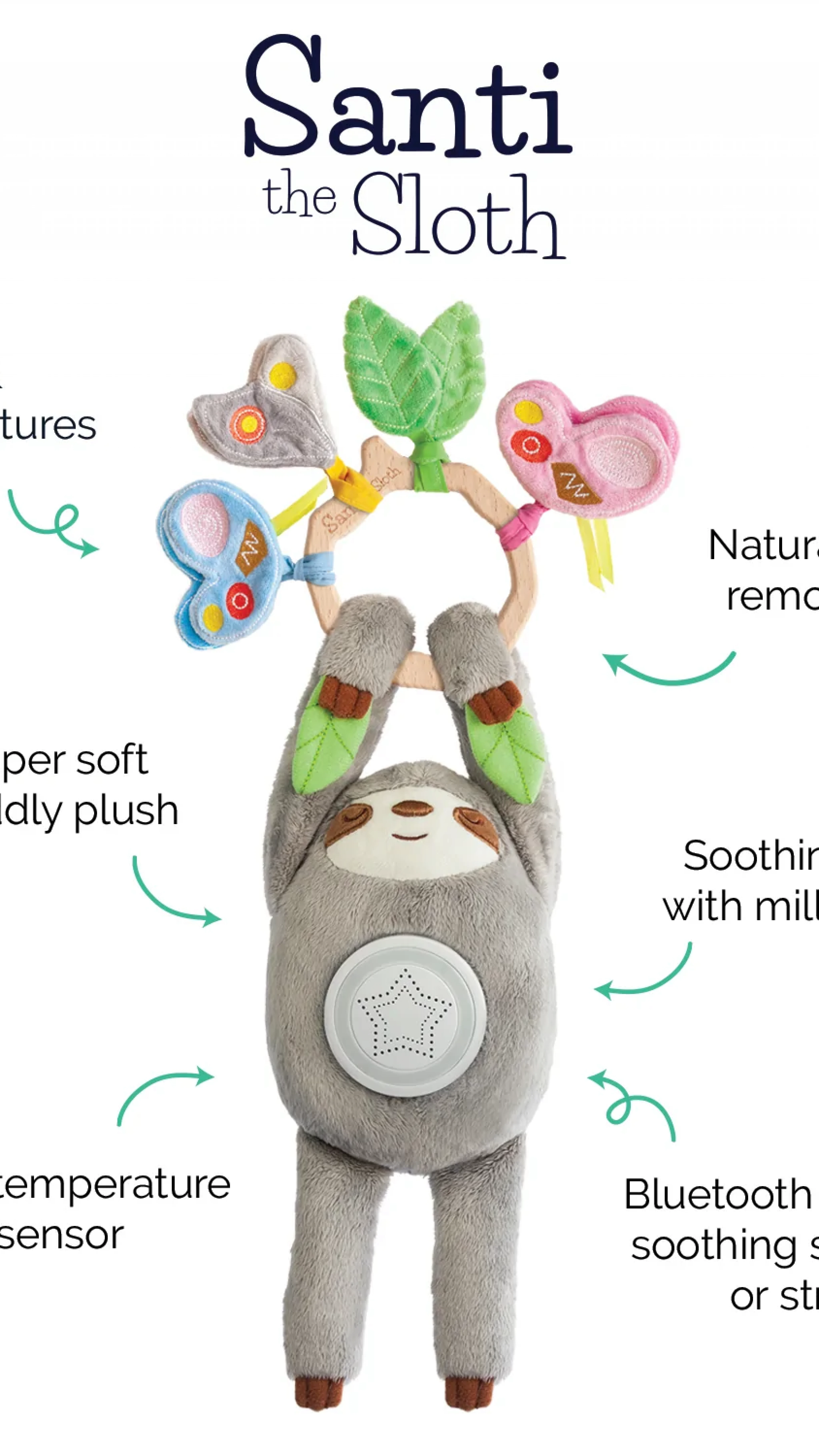 Smart Sleep Aid - Santi The Sloth from Slumber Bum